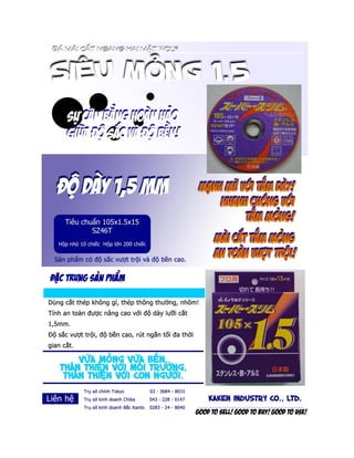 Kaken catalogue - Vietnamese | PDF