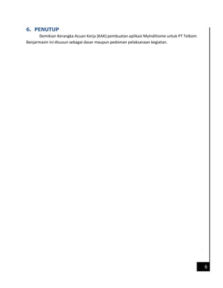 Kerangka Acuan Kerja - ETS MPPL E 2019 | PDF