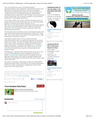 Kaki king to perform at te dx navesink - jennifer smiga's blog - rumson ...