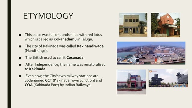 Kakinada city profile | PPTX | Rail Travel | Travel Type