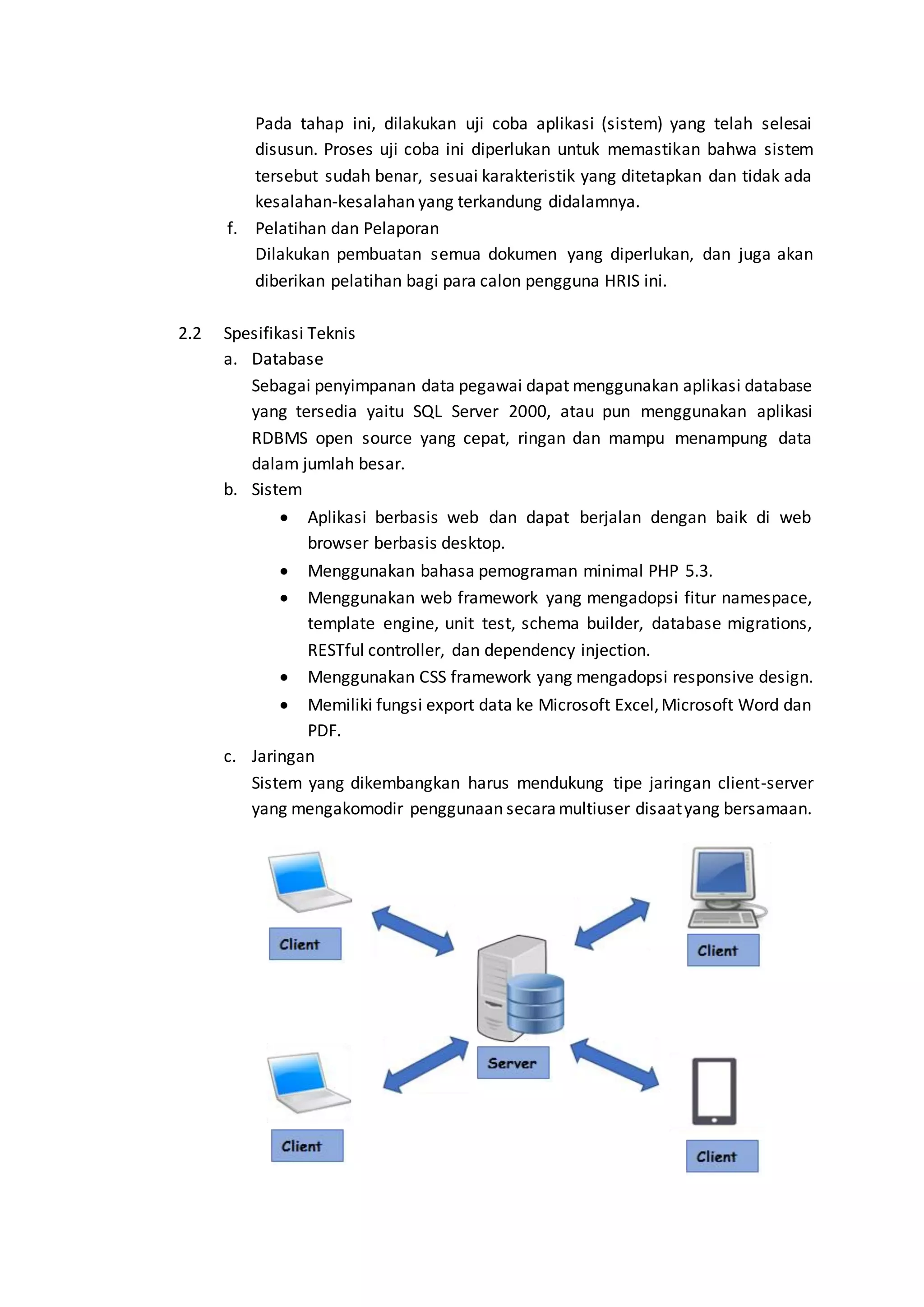 Kerangka Acuan Kerja (Human Resource Information System) | PDF