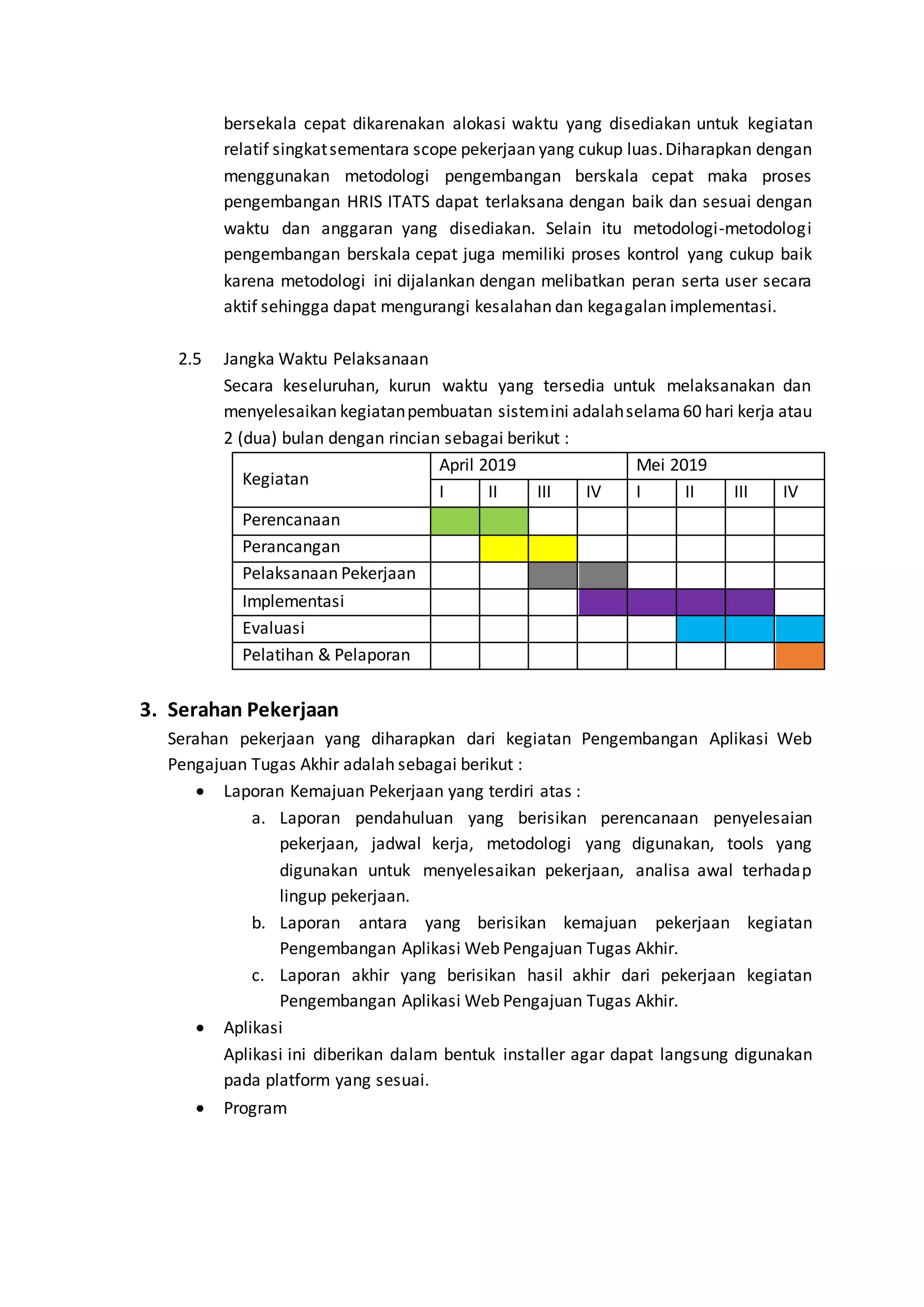 Kerangka Acuan Kerja (Human Resource Information System) | PDF