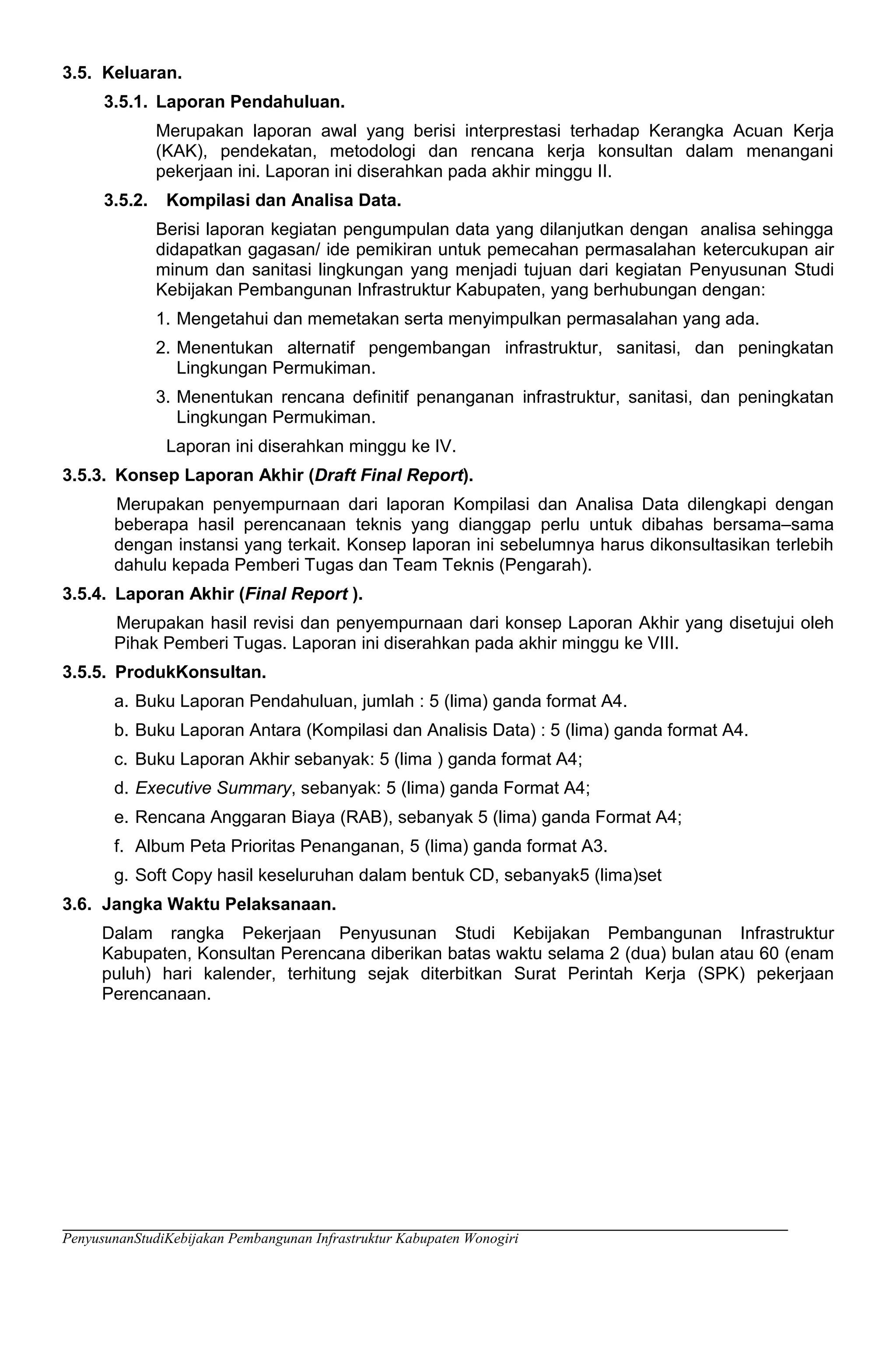 Kak kajian infrastruktur | PDF