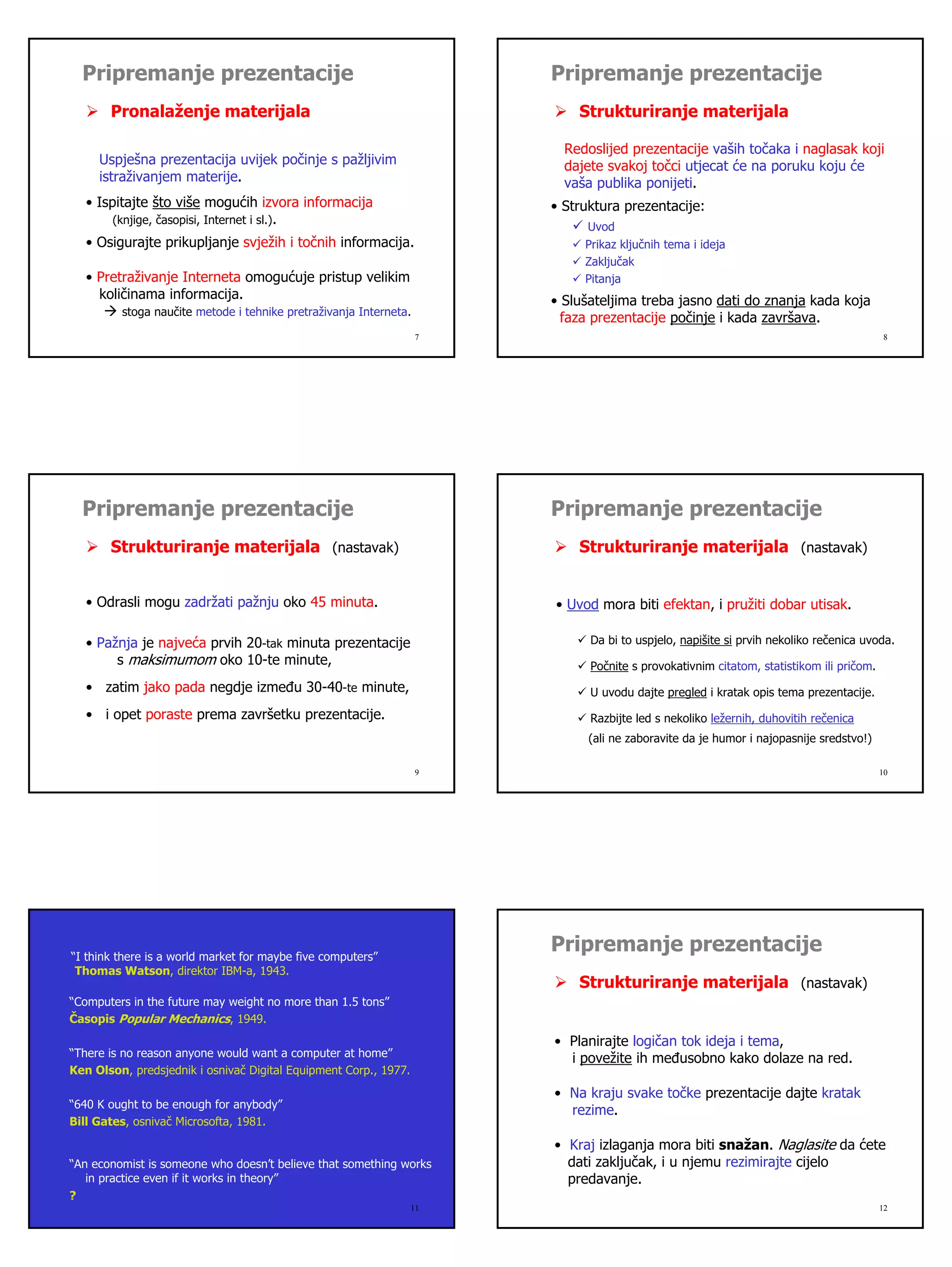 Kako pripremiti prezentaciju? | PDF