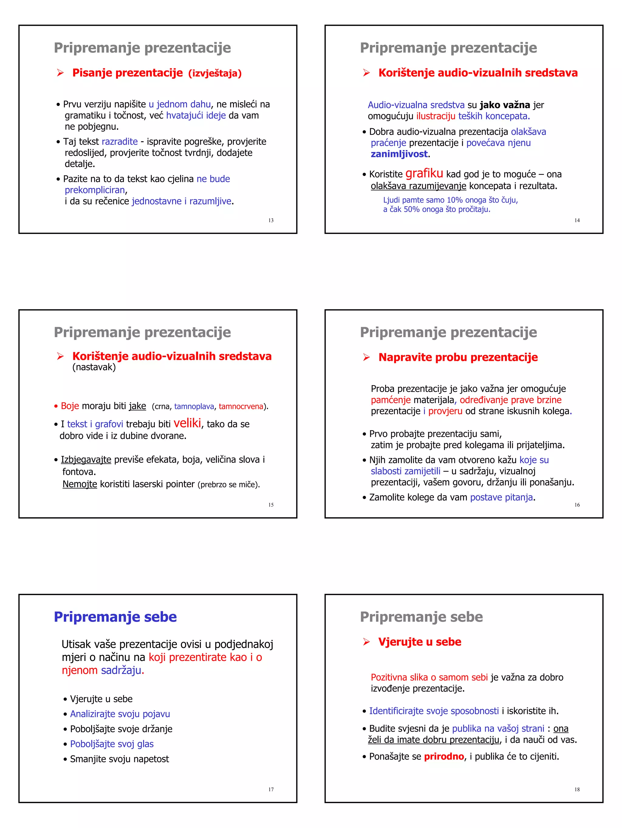Kako pripremiti prezentaciju? | PDF