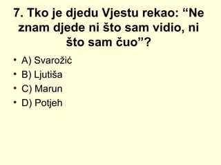 Kako je Potjeh tražio istinu - I. dio | PPT