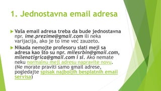 Kako napisati mejl profesoru | PPTX