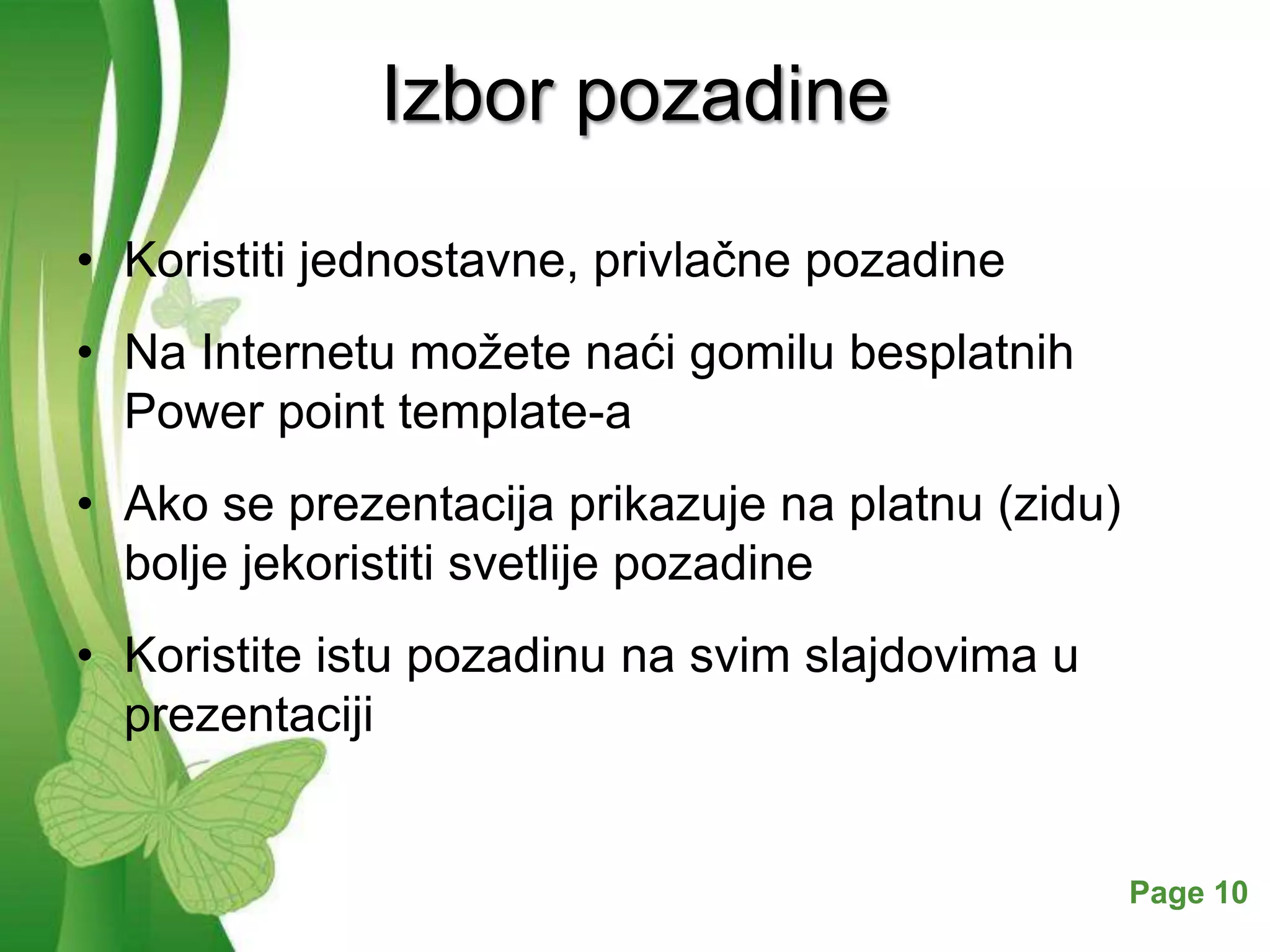 Kako napraviti dobru power point prezentaciju | PPSX