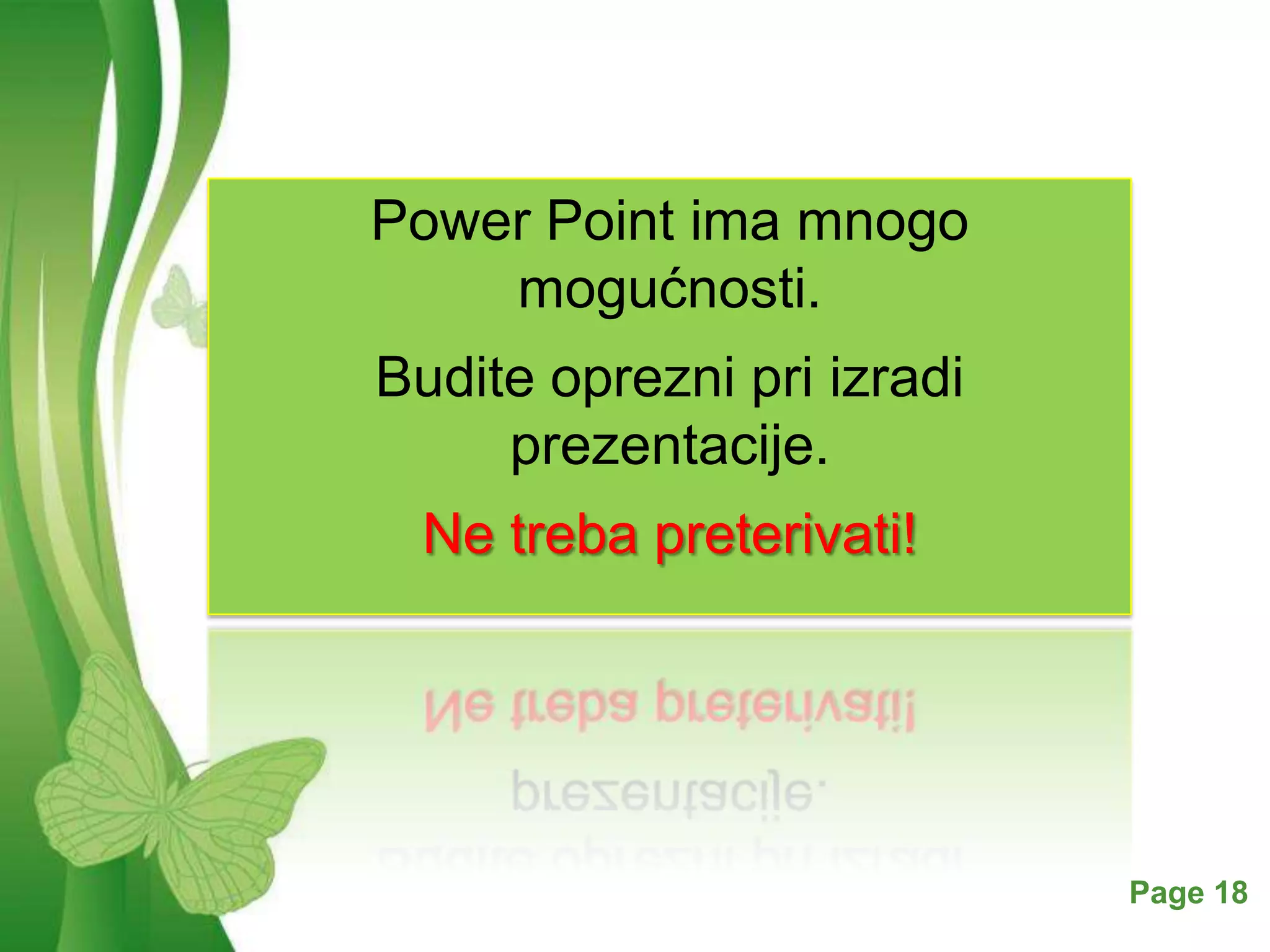 Kako napraviti dobru power point prezentaciju | PPSX