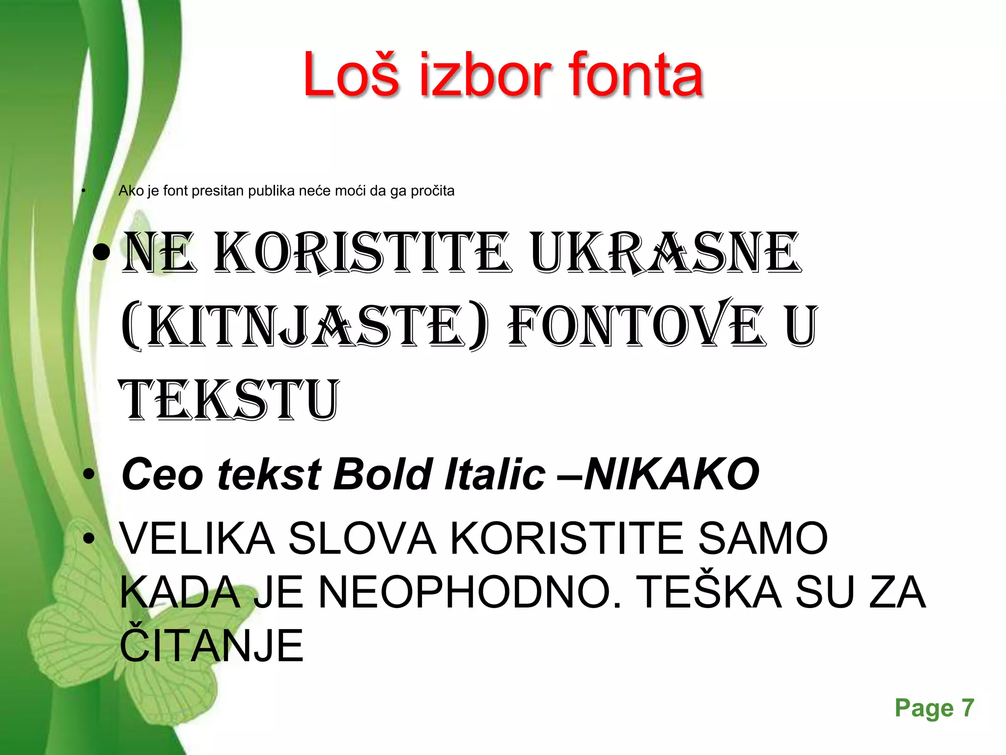 Kako napraviti dobru power point prezentaciju | PPSX