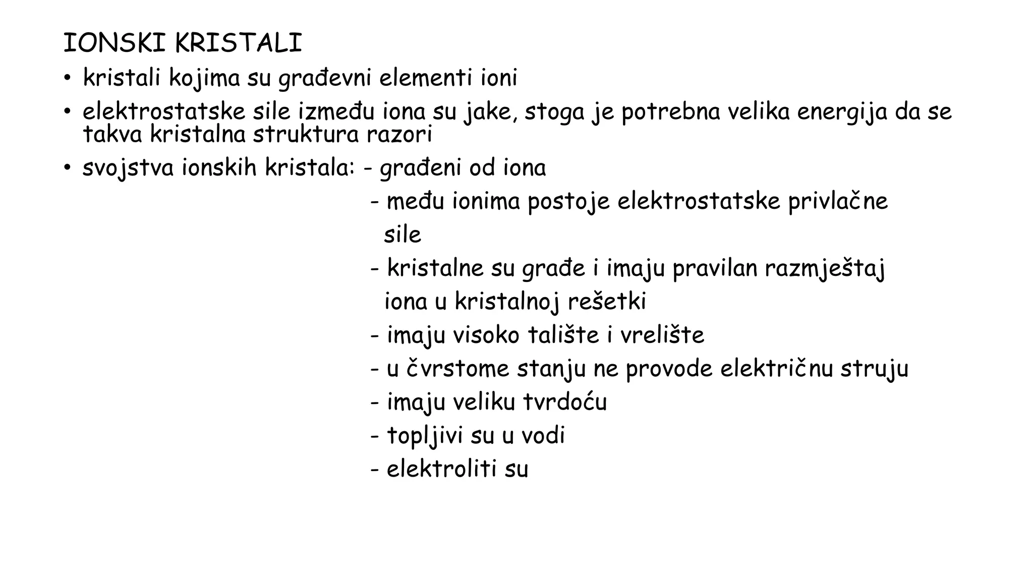 Kako napraviti kristale od soli (ionski kristali) (1) | PPTX