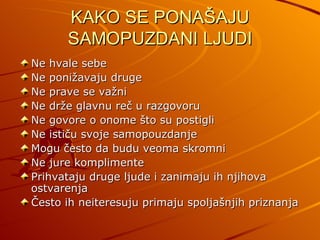 Kako ojačati samopouzdanje | PPT