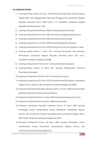 Kak raperda rp3 kp provinsi bali 2019 final | PDF