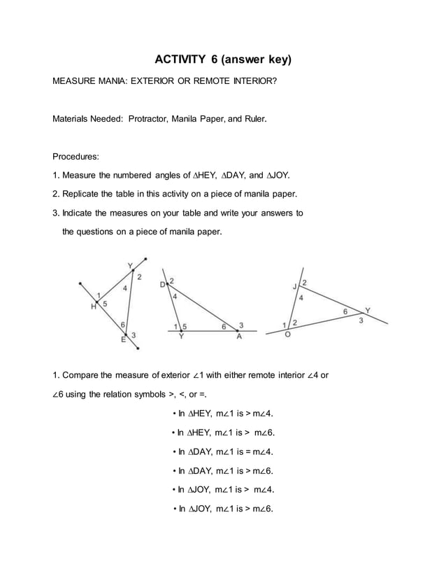 Activity 6 (answer key) | DOCX
