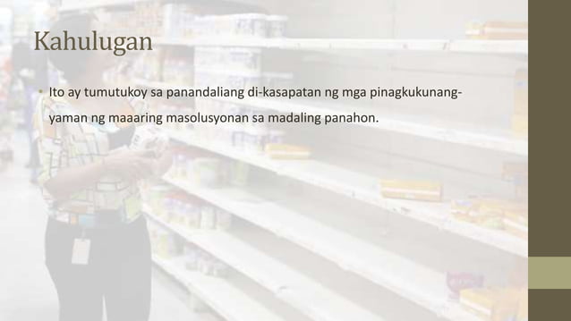 Kakulangan shortage | PPT