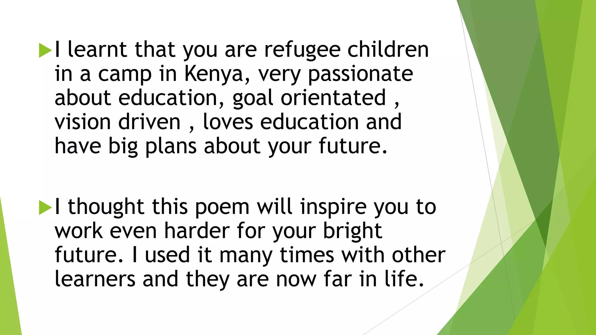 Kakuma project in kenya | PPTX