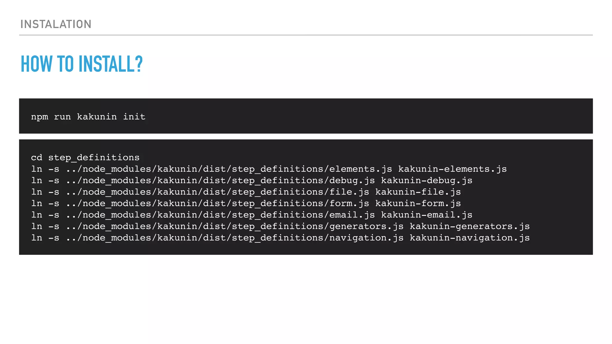 Kakunin E2E framework showcase | PPT
