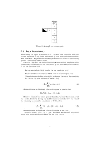 Kakuro: Solving the Constraint Satisfaction Problem | PDF