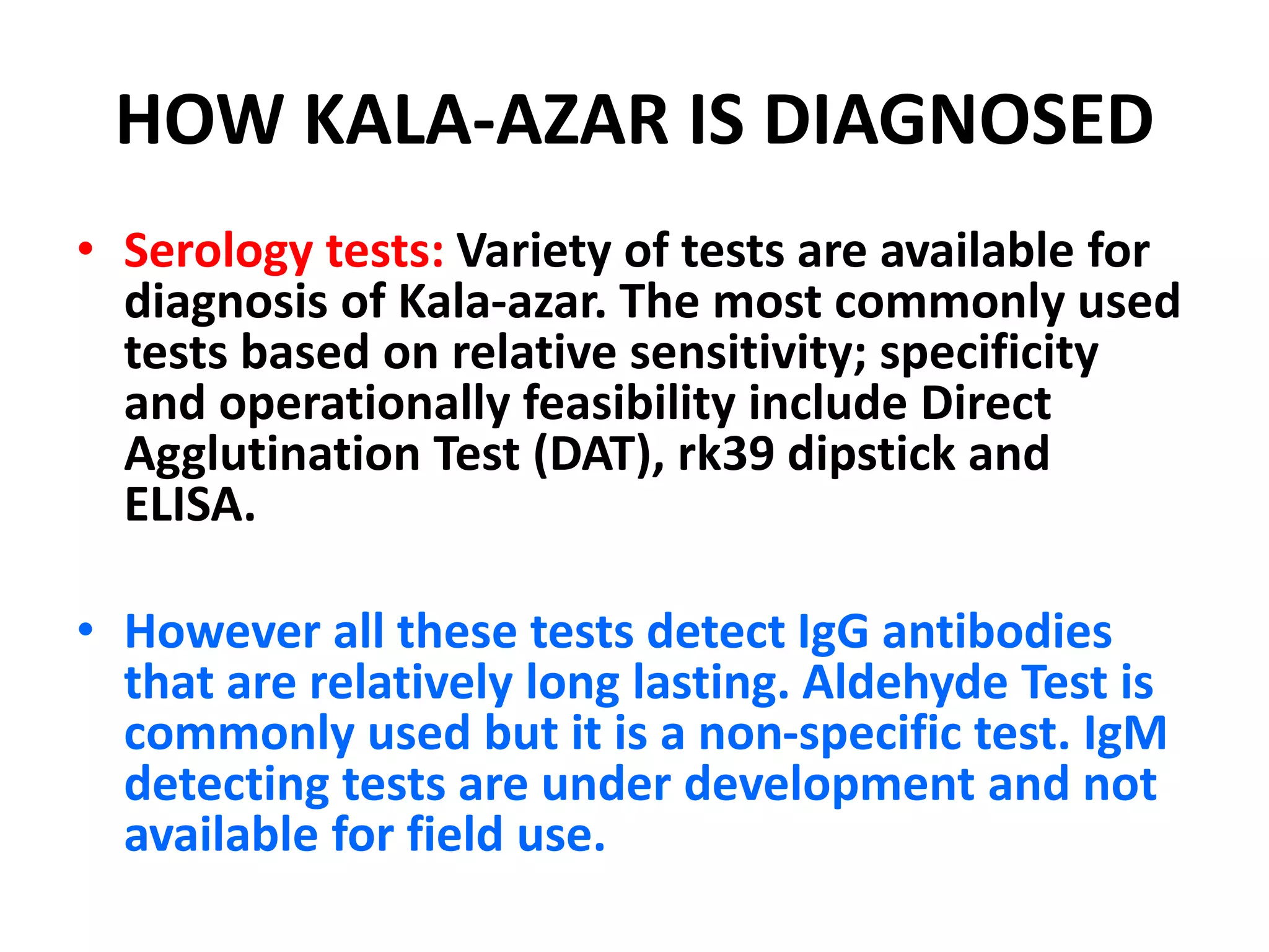 KALA AZAR CONTROL PROGRAMME | PPTX