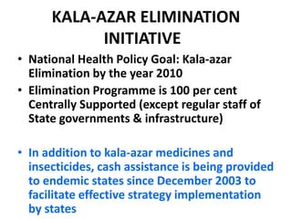 KALA AZAR CONTROL PROGRAMME | PPTX