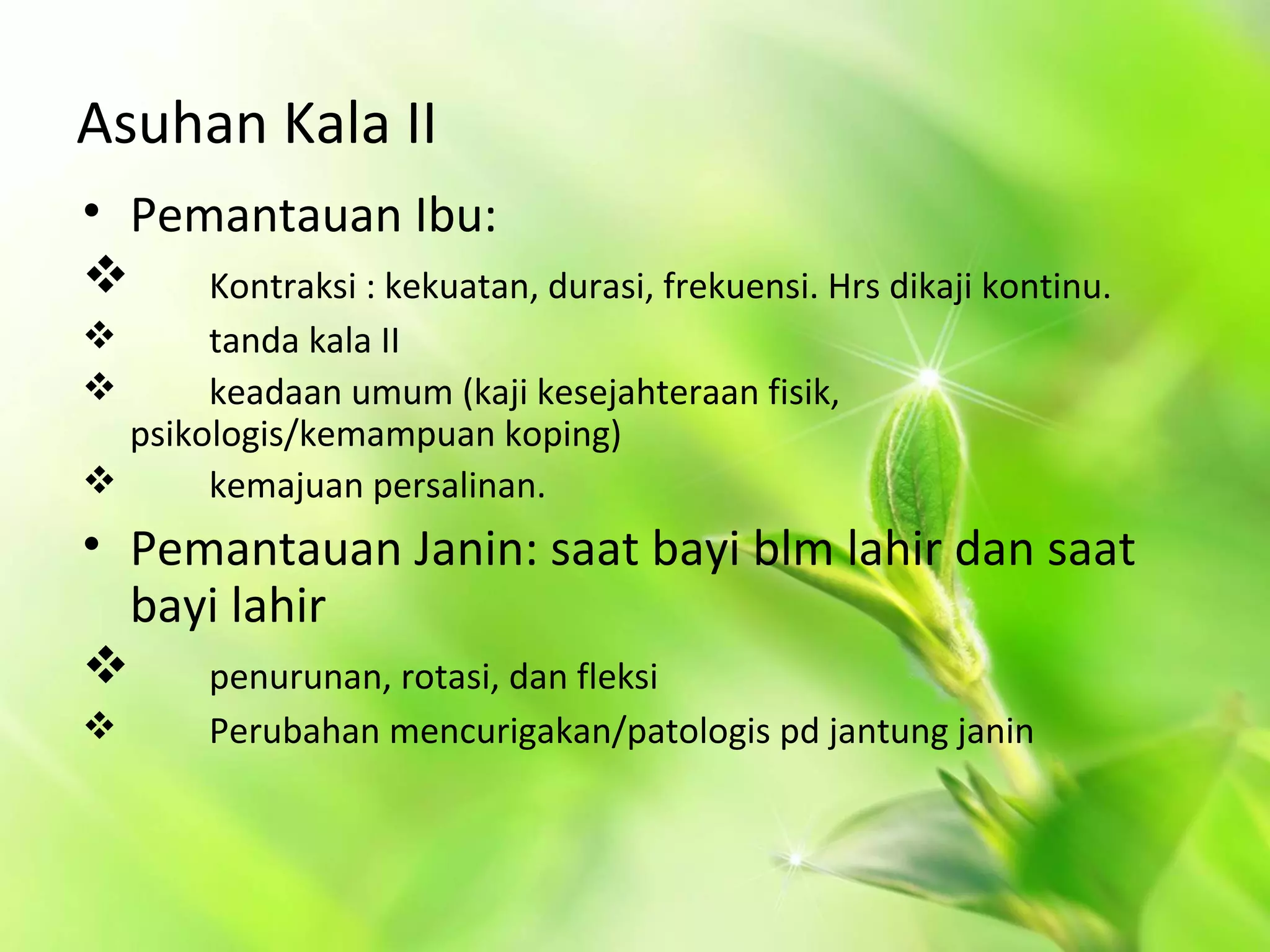 Kala dua persalinan 2 | PPT
