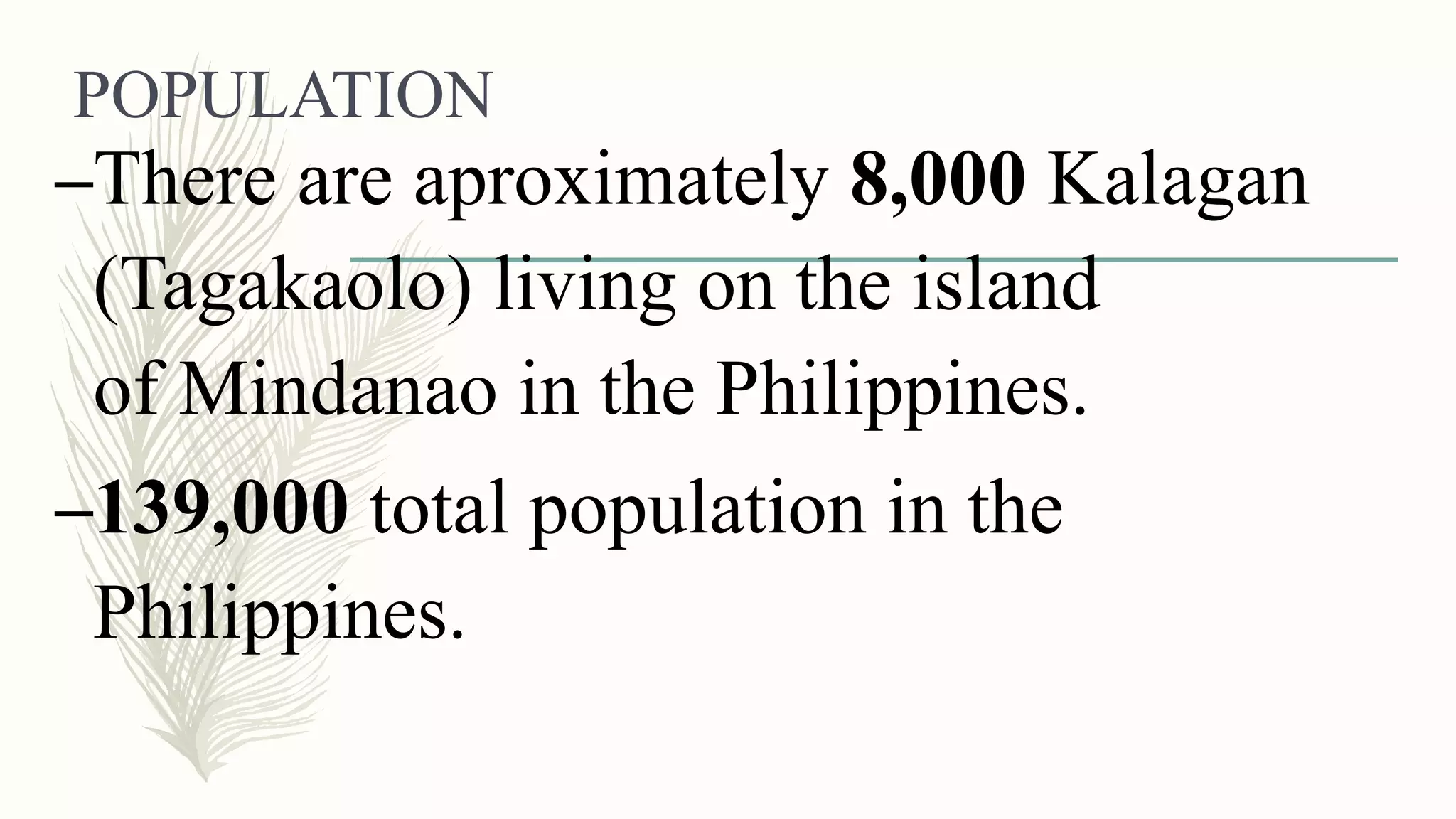 Kalagan ethnic group of the Philippines | PPTX