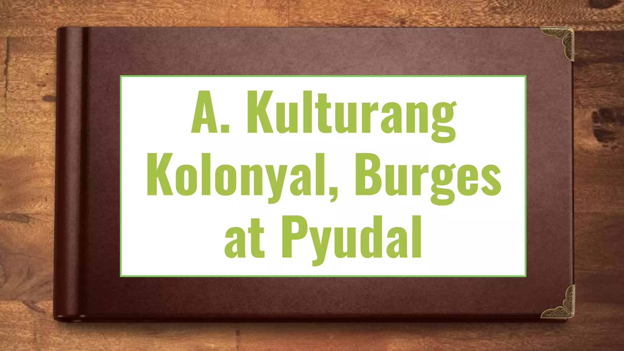 Kalagayan ng Sining at Kultura.pptx