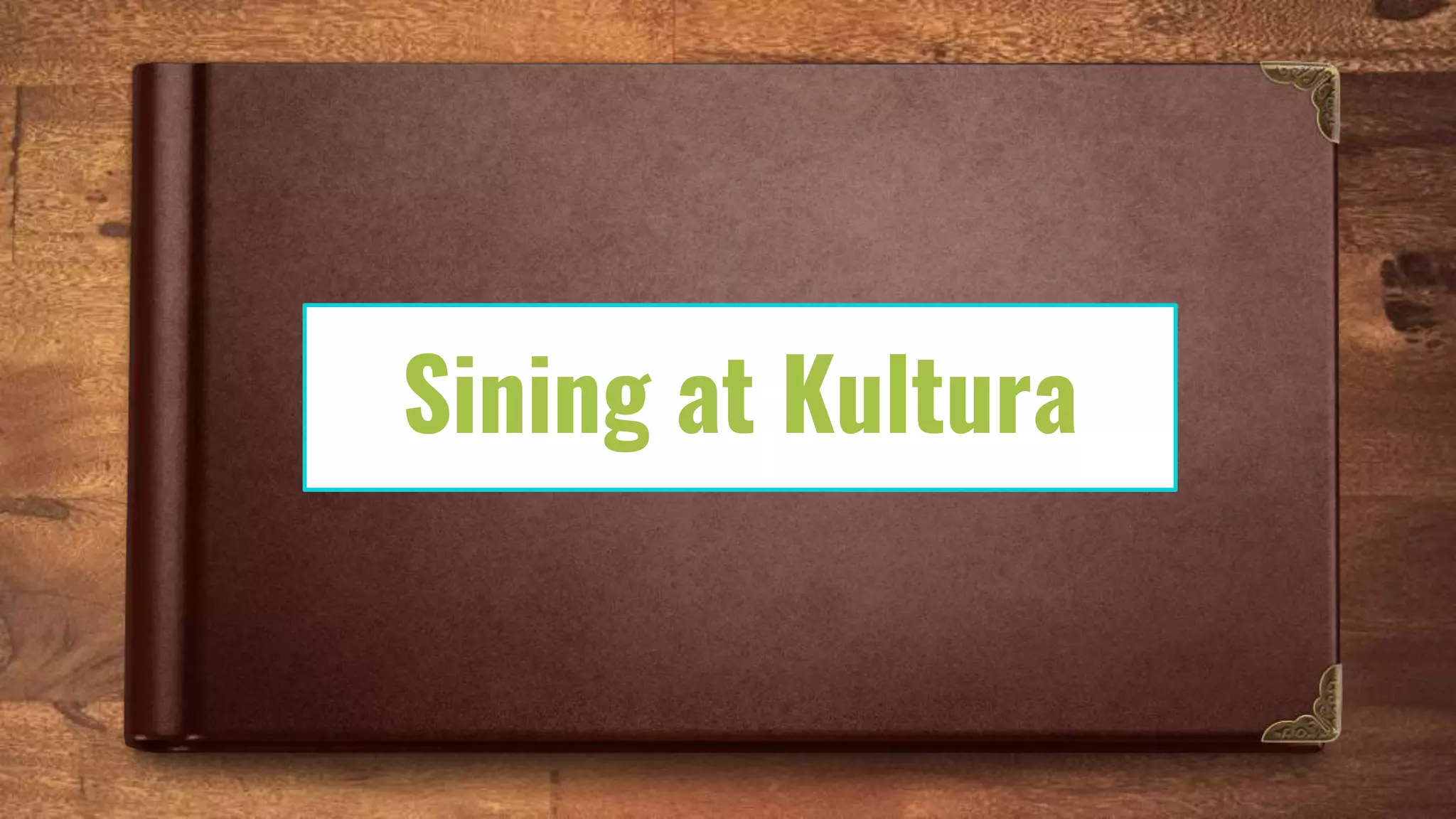 Kalagayan ng Sining at Kultura.pptx