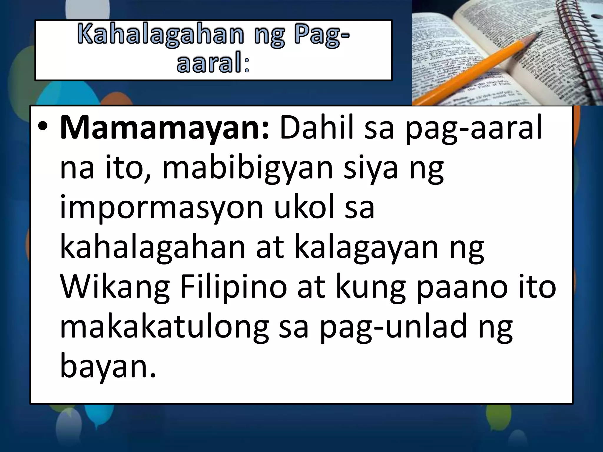 Kalagayan o sitwasyon ng wikang filipino sa mga Kabataan sa Kaslukuyang ...
