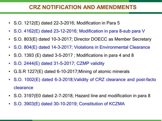 Coastal regulation zone notification zone crz 10-12-2019 uploaded by James joseph Adhikarathil ...