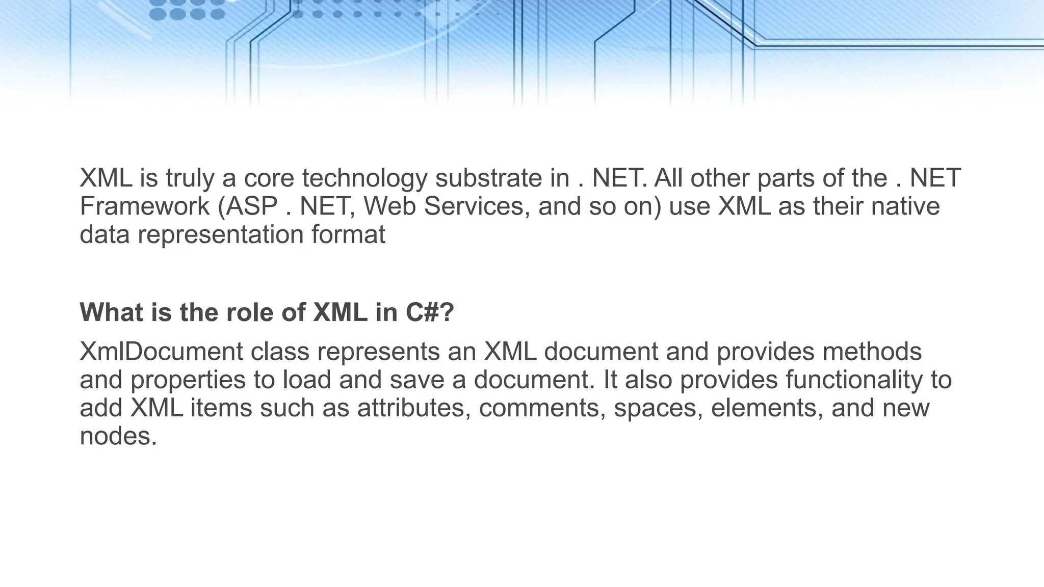Working and Funcitions of XML process and implementation | PPTX