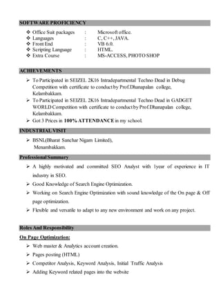 Kalaiselvi (Digital Marketing analyst) | PDF