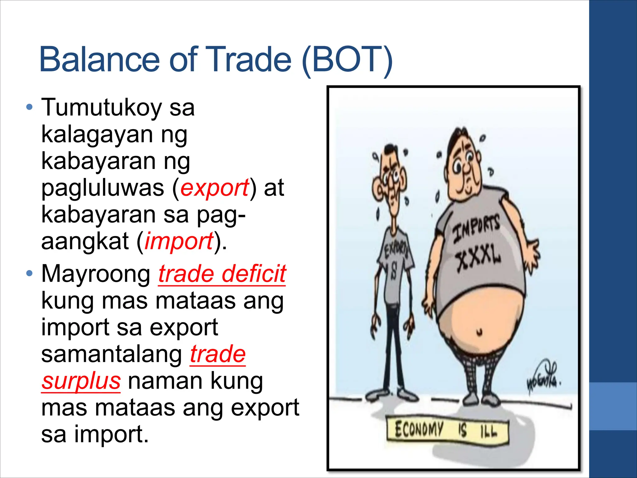 panlabas na sektor, export, import, karagdagang kita, produkto | PDF