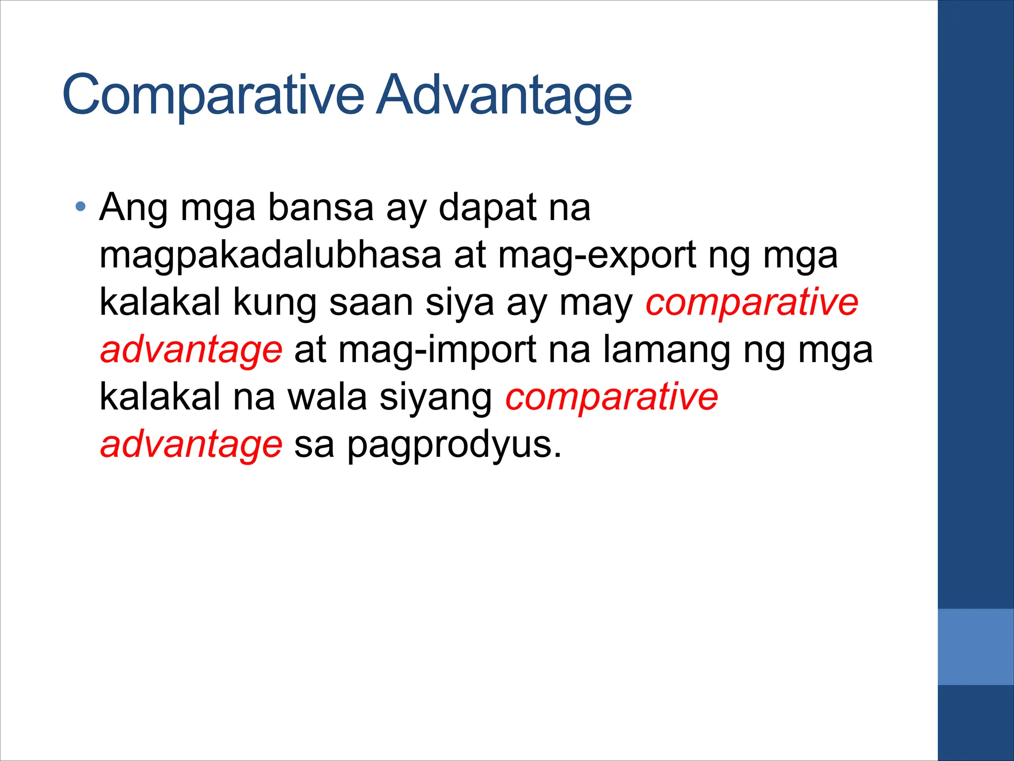panlabas na sektor, export, import, karagdagang kita, produkto | PDF