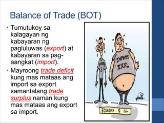 panlabas na sektor, export, import, karagdagang kita, produkto | PDF