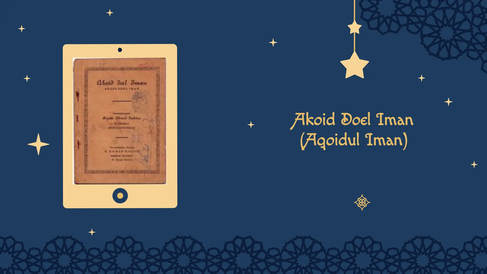 ilmu kalam dalam perspektif KH Ahmad Dahlan pptx | PPTX