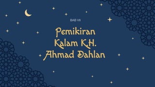 ilmu kalam dalam perspektif KH Ahmad Dahlan pptx | PPTX