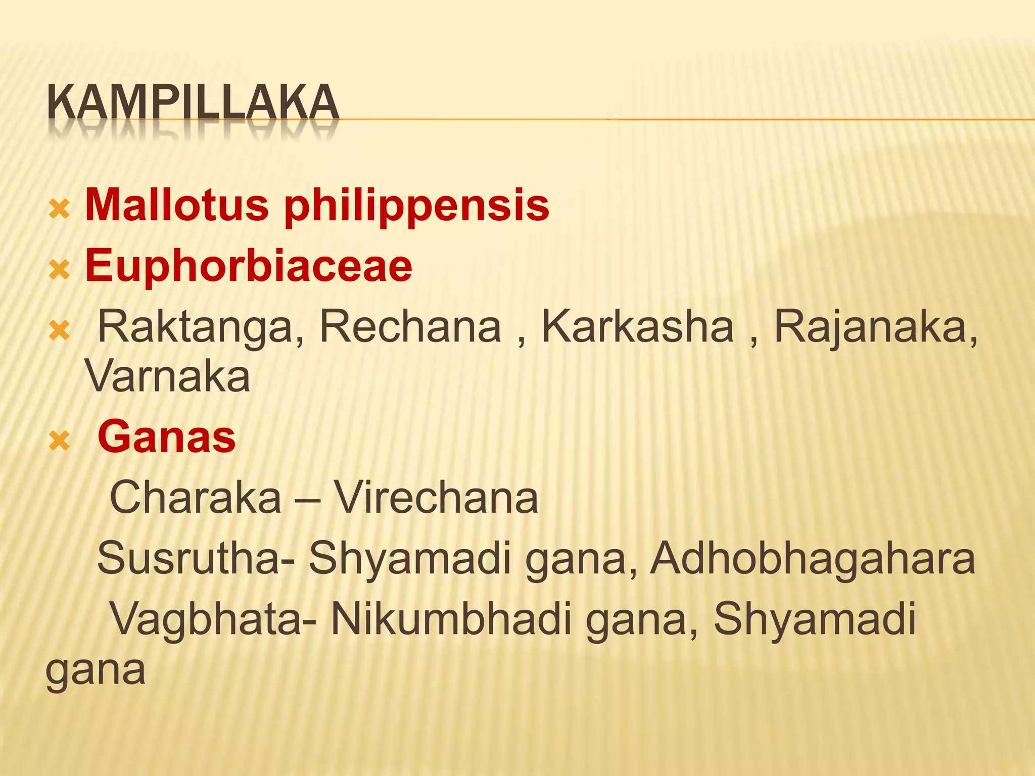 Kalamegha kampillaka- kanchanara | PPTX