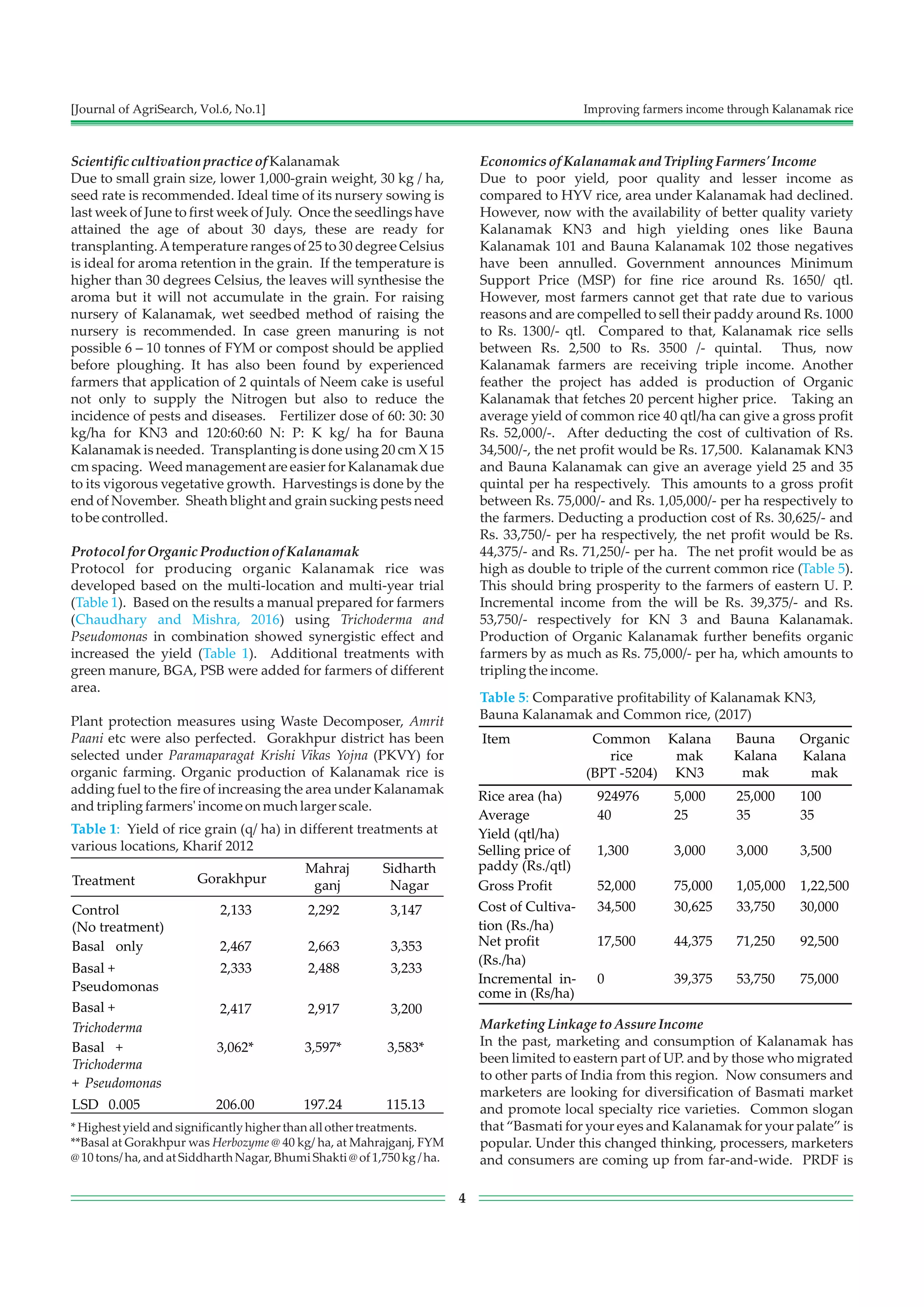 Kalanamak rice paper 2019 | PDF