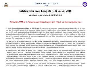 Selebrasyon mwa Lang ak Kliti kreyòl 2018 | PPT