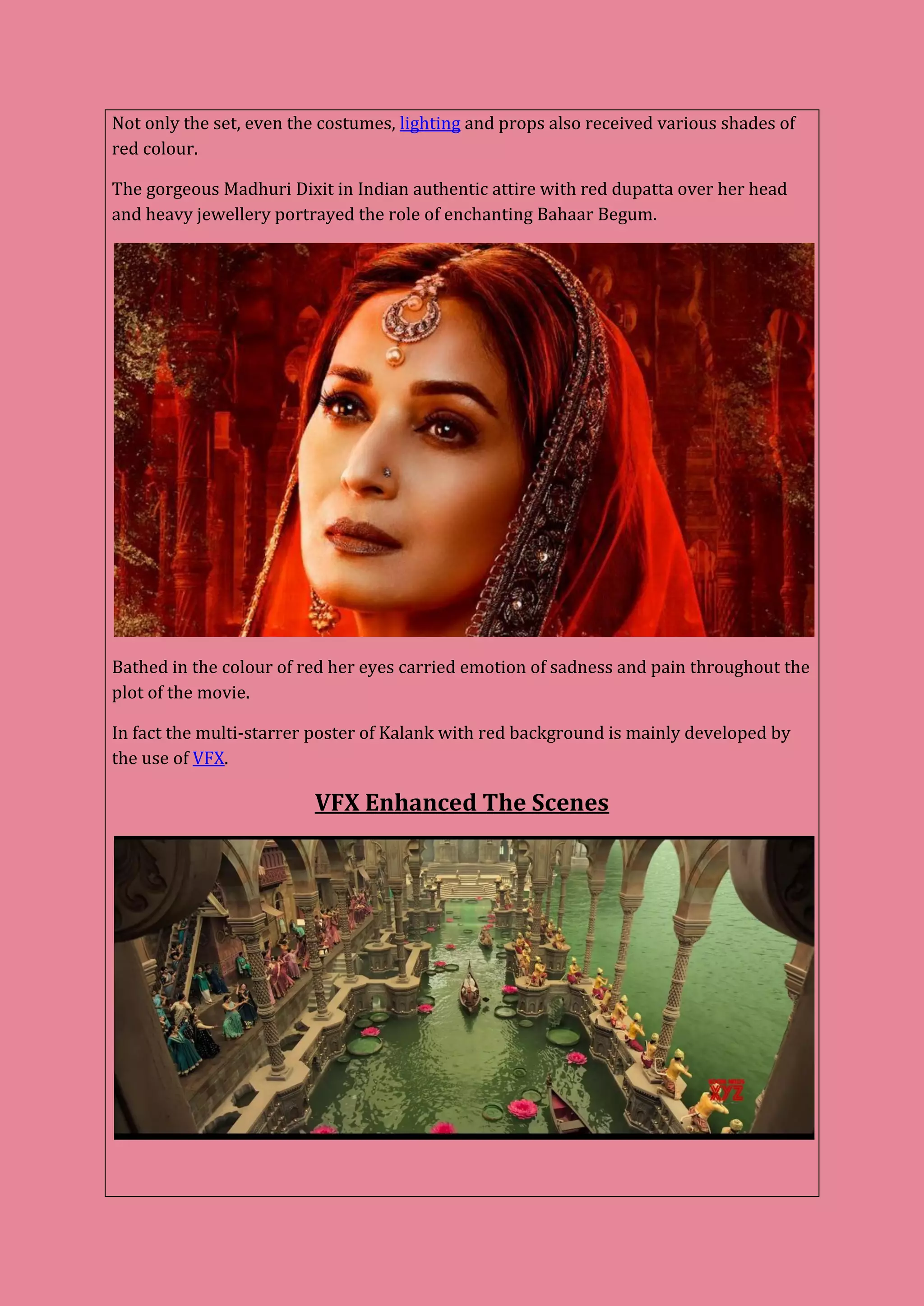 Kalank A VFX Rich Movie Know How | PDF