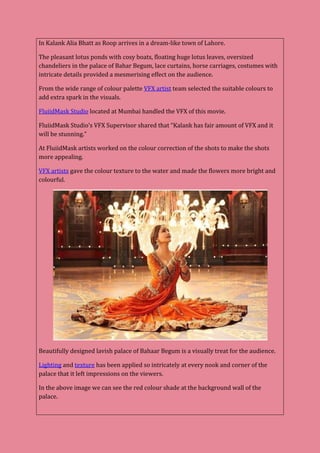 Kalank A VFX Rich Movie Know How | PDF