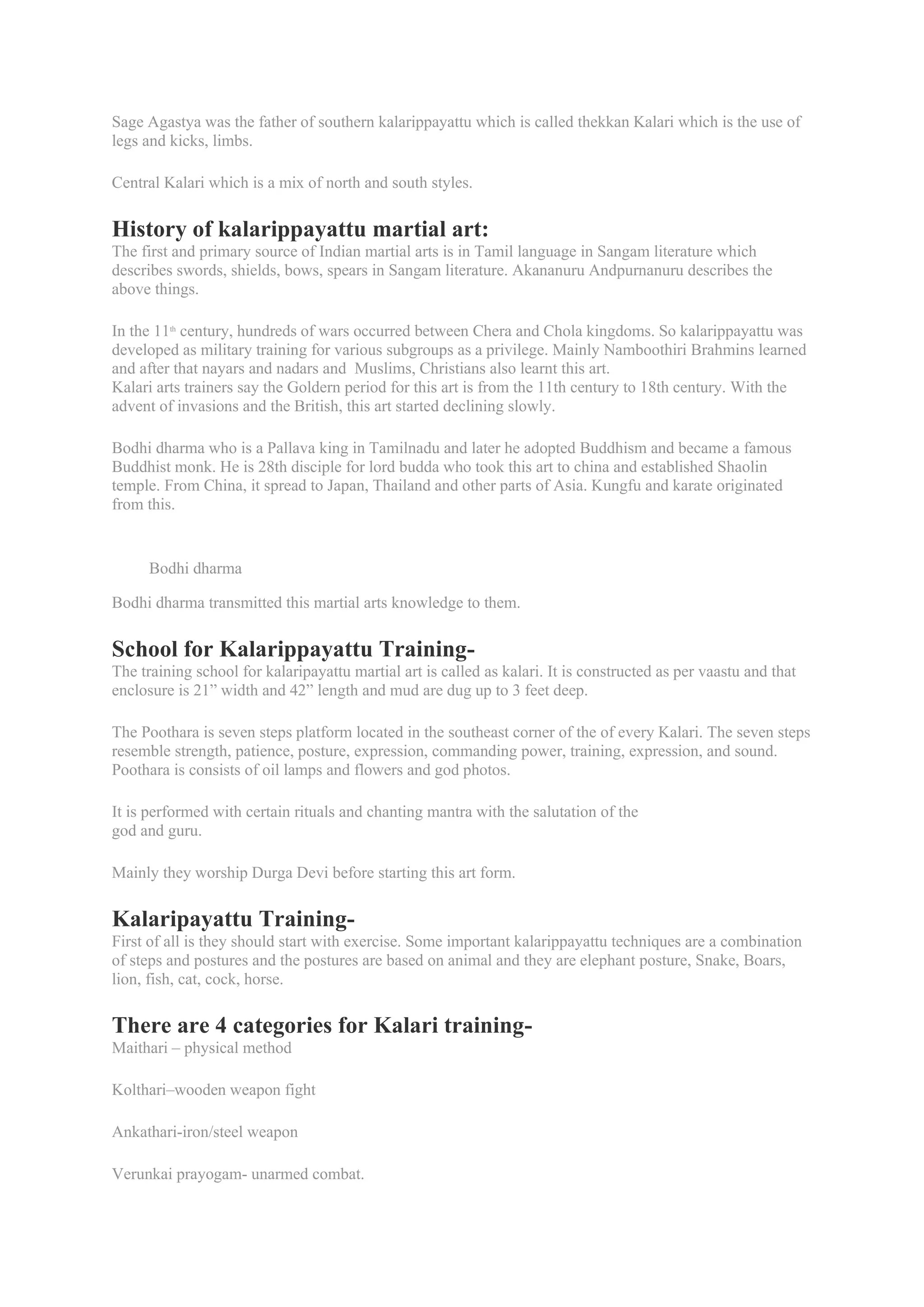 Kalaripayattu martial art | PDF