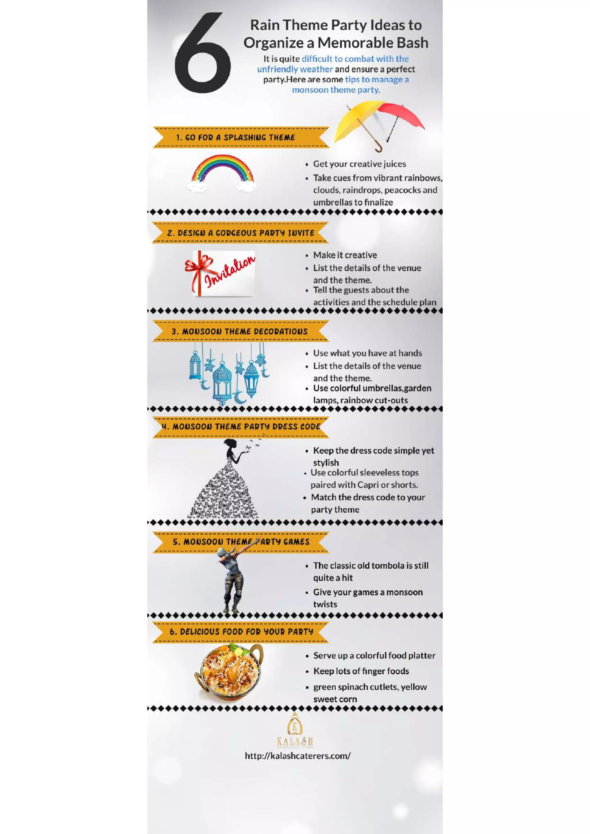 6 Rain Theme Party Ideas to Organise a Memorable Bash | PDF