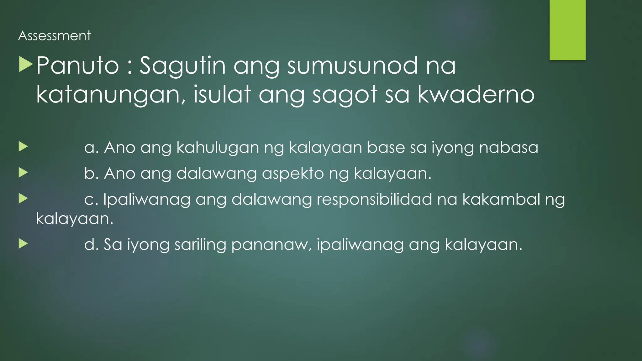 ESP 10 TUNAY NA KAHULUGAN NG kalayaan AT MGA URI NITO | PPTX