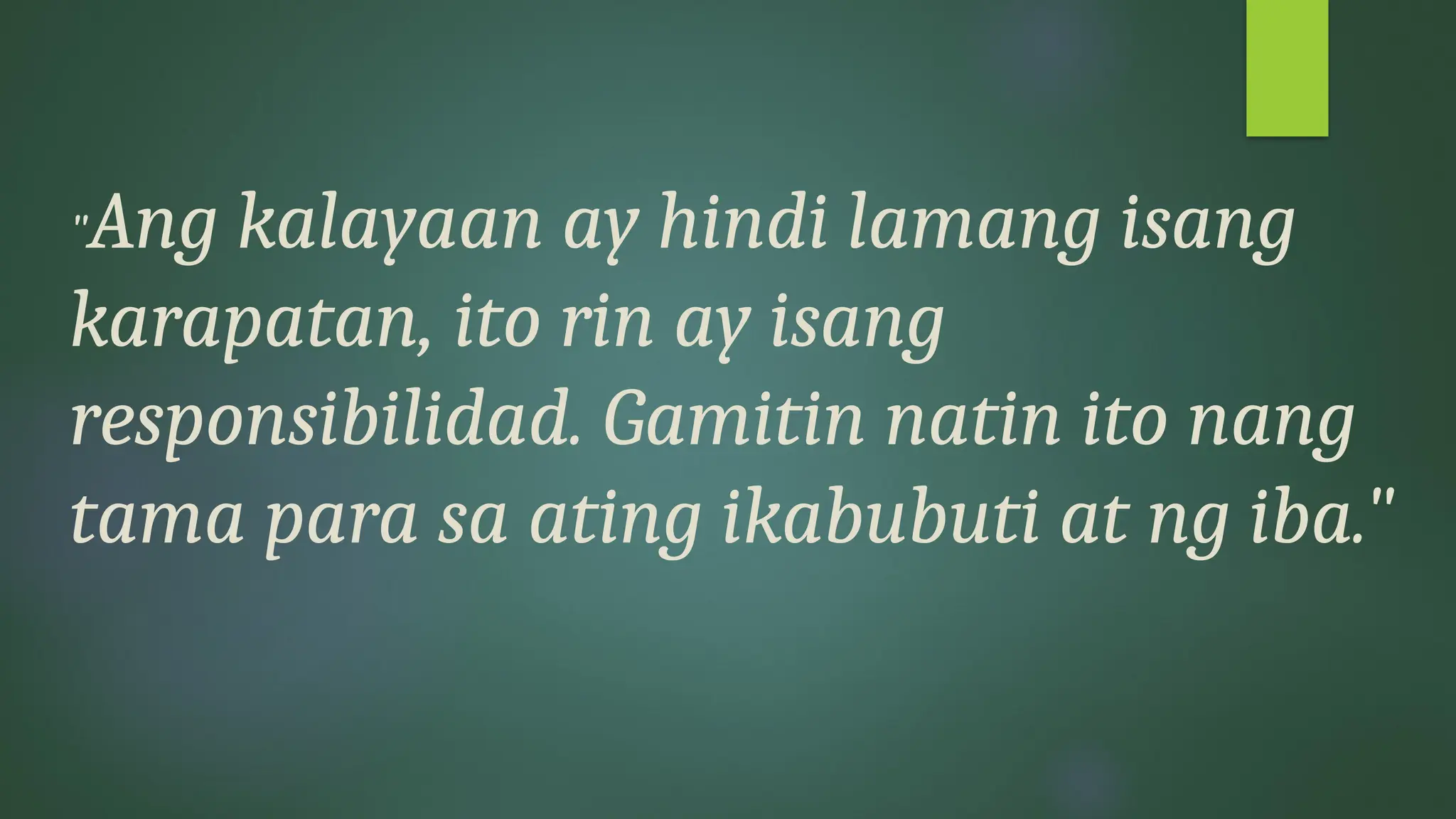 ESP 10 TUNAY NA KAHULUGAN NG kalayaan AT MGA URI NITO | PPTX