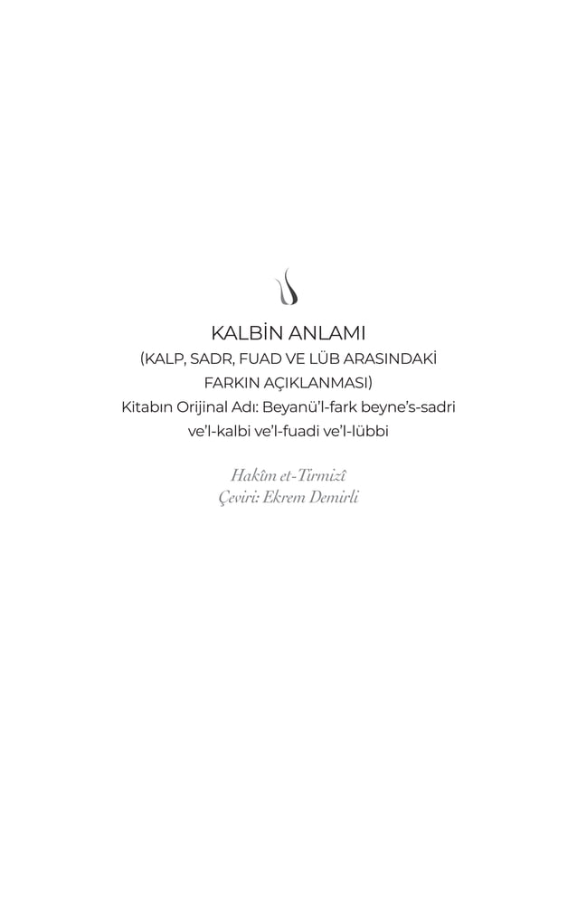 Kalbin Anlamı Hakim Tirmizi SUFİ KİTAP YAYINLARI Örnek Sayfalar.pdf