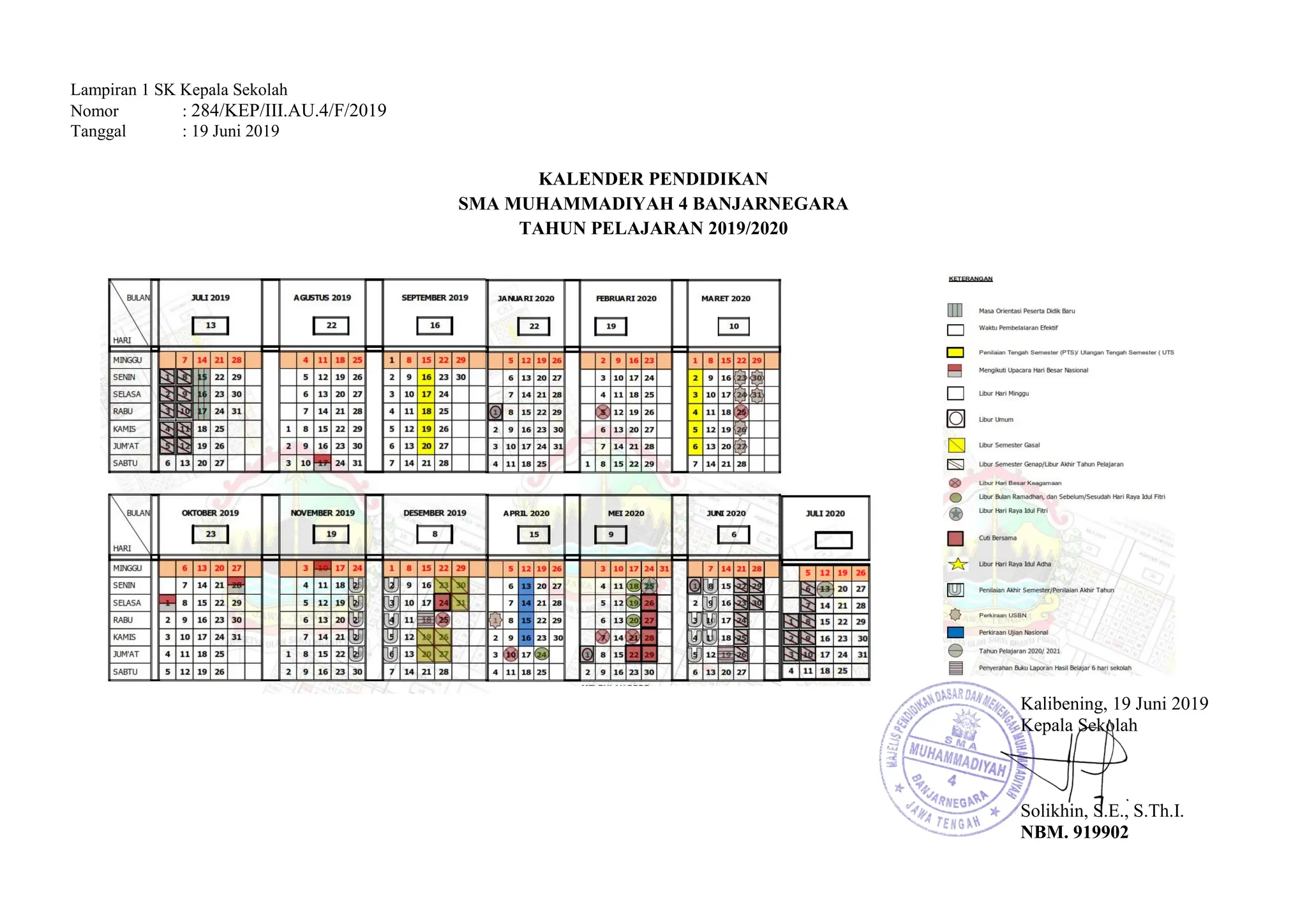 Kaldik-Muhamka tahun pelajaran 2024 2025 | PDF