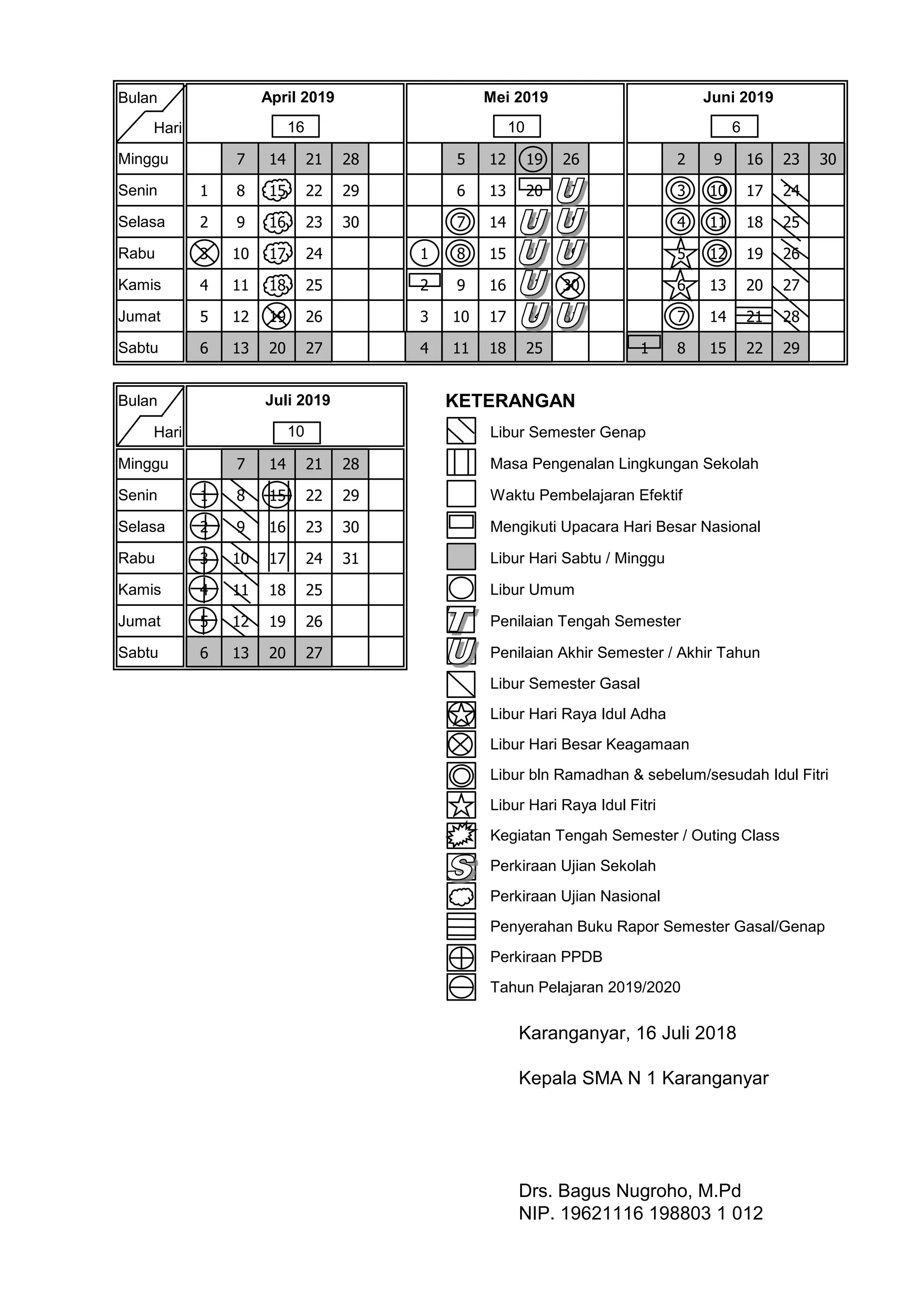 Kaldik 2018 2019 | PDF