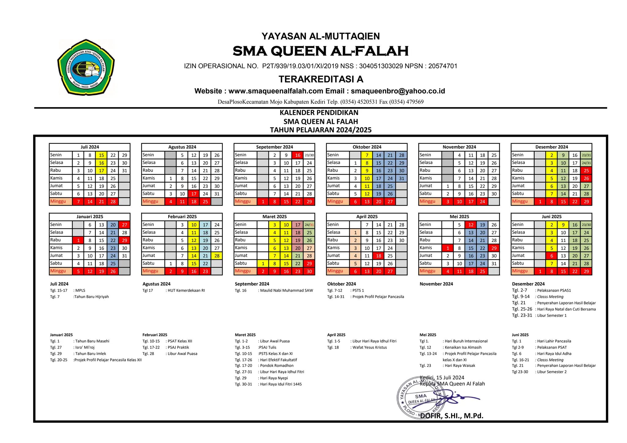 KALDIK 2024-2025 tingkat sekolah menengah atas | PPT KALDIK 2024-2025 tingkat sekolah menengah atas | PPT